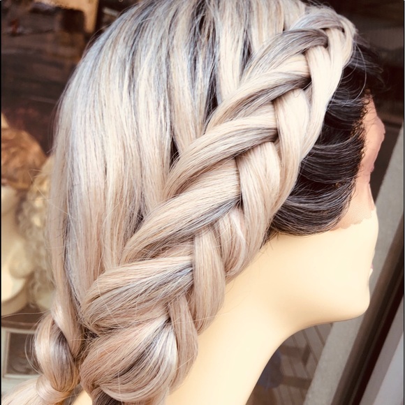 Accessories | Dutch Braid Lacefront Wig Fishtail Ponytails Wig | Poshmark